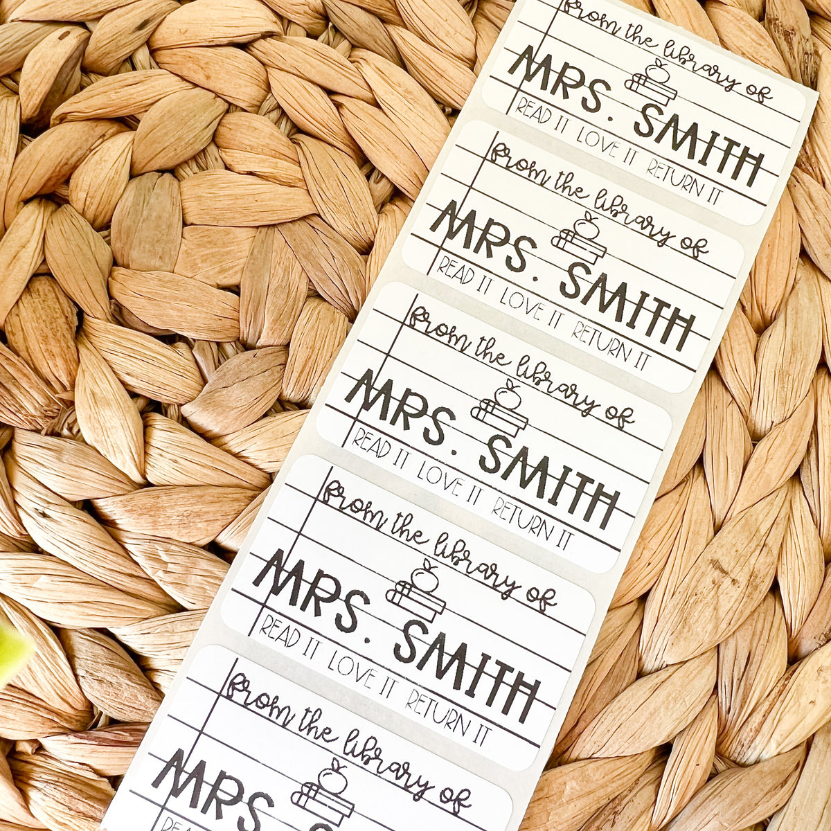 Custom Book Stickers | Design 2 – Teaching Takes Passion