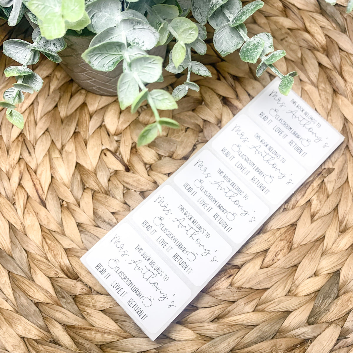 Custom Book Stickers | Design 1 – Teaching Takes Passion